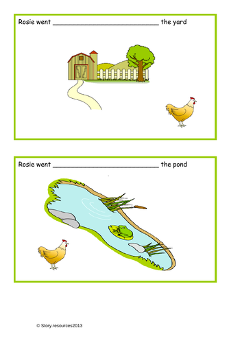 ROSIES WALK STORY BOOK RESOURCE EYFS KS1 PREPOSITIONS LITERACY ...