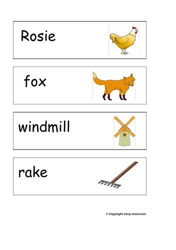 ROSIES WALK STORY BOOK RESOURCE EYFS KS1 PREPOSITIONS LITERACY ...