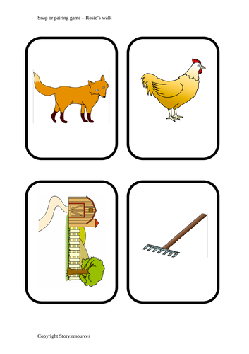 ROSIES WALK STORY BOOK RESOURCE EYFS KS1 PREPOSITIONS LITERACY ...