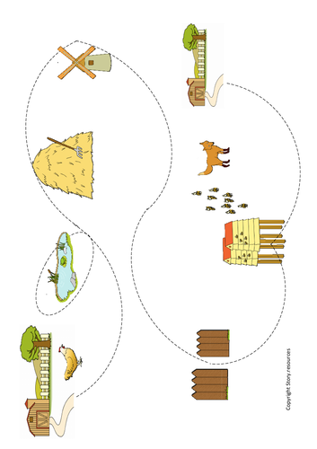 ROSIES WALK STORY BOOK RESOURCE EYFS KS1 PREPOSITIONS LITERACY ...