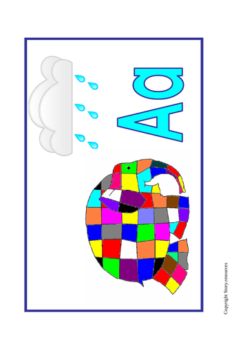 ELMER THE ELEPHANT COLOURS STORY BOOK RESOURCE LITERACY EYFS KS1 ...