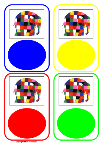 ELMER THE ELEPHANT COLOURS STORY BOOK RESOURCE LITERACY EYFS KS1 ...