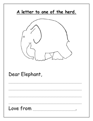ELMER THE ELEPHANT COLOURS STORY BOOK RESOURCE LITERACY EYFS KS1 ...