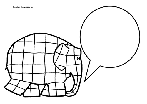 ELMER THE ELEPHANT COLOURS STORY BOOK RESOURCE LITERACY EYFS KS1 ...