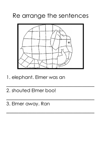 ELMER THE ELEPHANT COLOURS STORY BOOK RESOURCE LITERACY EYFS KS1 ...