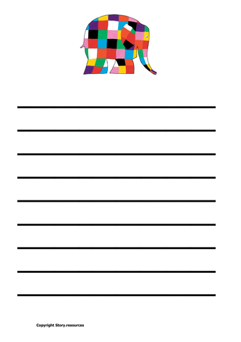 ELMER THE ELEPHANT COLOURS STORY BOOK RESOURCE LITERACY EYFS KS1 ...