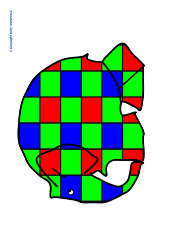 ELMER THE ELEPHANT COLOURS STORY BOOK RESOURCE LITERACY EYFS KS1 ...