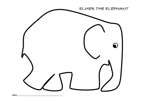 ELMER THE ELEPHANT COLOURS STORY BOOK RESOURCE LITERACY EYFS KS1 ...