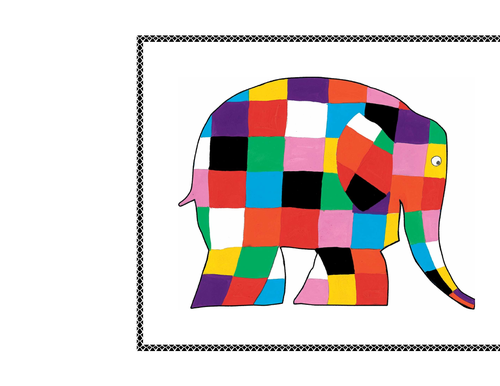 ELMER THE ELEPHANT COLOURS STORY BOOK RESOURCE LITERACY EYFS KS1 ...