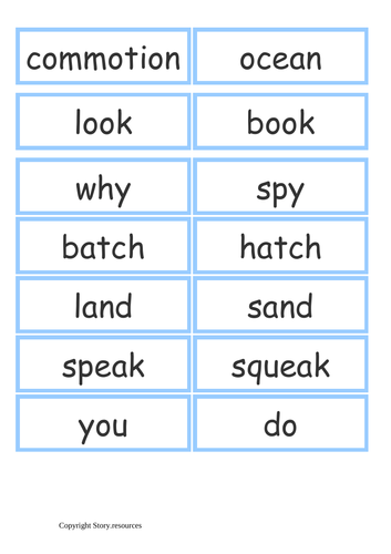 COMMOTION IN THE OCEAN STORY BOOK RESOURCE LITERACY RHYMING EYFS KS1 ...