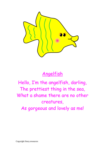 COMMOTION IN THE OCEAN STORY BOOK RESOURCE LITERACY RHYMING EYFS KS1 ...