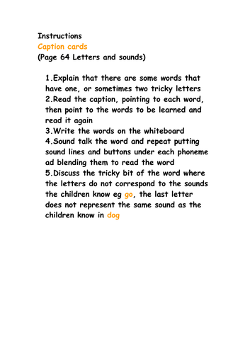 PICTURES AND CAPTIONS LETTERS AND SOUNDS PHASE 2 EYFS LITERACY ...
