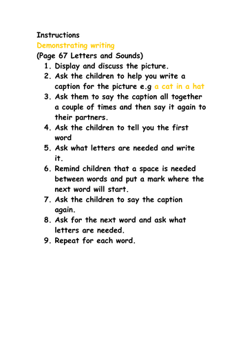 PICTURES AND CAPTIONS LETTERS AND SOUNDS PHASE 2 EYFS LITERACY ...