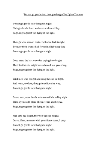 KS3 Modern Poetry SOL | Teaching Resources