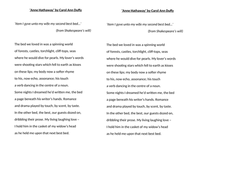 KS3 Modern Poetry SOL | Teaching Resources