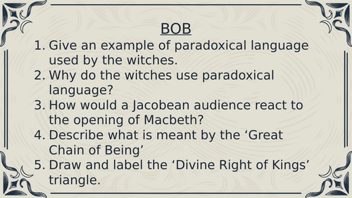 Macbeth Creative Writing - The Witches | Teaching Resources