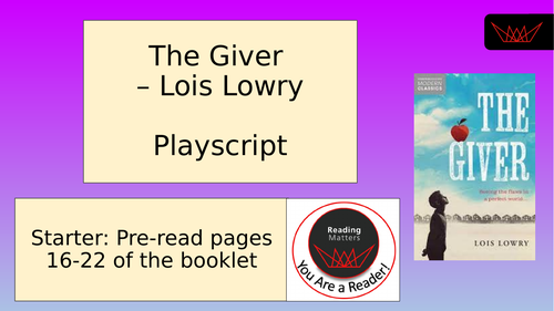 The Giver Scheme of Work | Teaching Resources