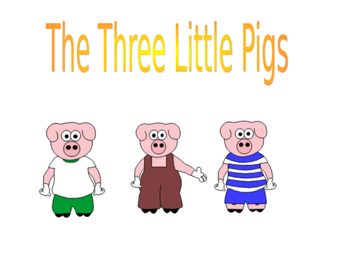 THE 3 THREE LITTLE PIGS TRADITIONAL TALES STORY BOOK RESOURCE EYFS KS1 ...