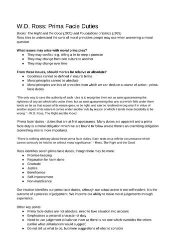 Kantian Ethics - WHOLE UNIT! (A-Level RS OCR) | Teaching Resources