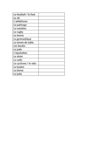 Le sport - 3 lessons to introduce and talk about sports in French ...