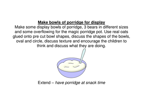 THE MAGIC PORRIDGE POT TRADITIONAL TALES STORY RESOURCES EYFS KS1 ...