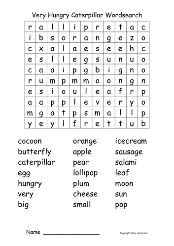 THE VERY HUNGRY CATERPILLAR LARGE SET OF STORY RESOURCES LITERACY ...