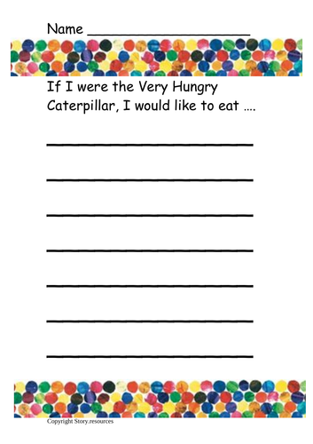 THE VERY HUNGRY CATERPILLAR LARGE SET OF STORY RESOURCES LITERACY ...