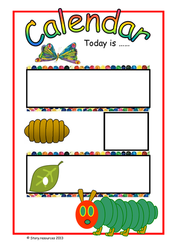 THE VERY HUNGRY CATERPILLAR LARGE SET OF STORY RESOURCES LITERACY ...