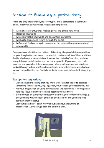 English writing - Portal story | Teaching Resources