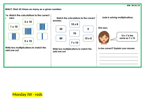 Maths multiplying by 10 and 100 | Teaching Resources