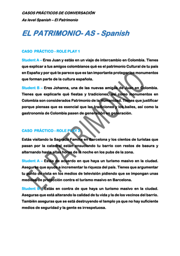 AS - A level role play speaking conversation | Teaching Resources