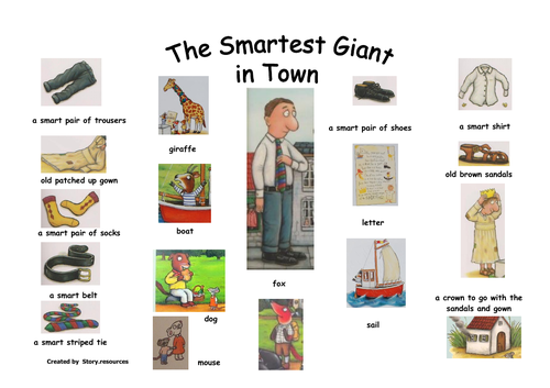 THE SMARTEST GIANT IN TOWN LITERACY STORY RESOURCES EYFS KS1 | Teaching ...