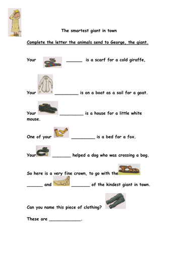 THE SMARTEST GIANT IN TOWN LITERACY STORY RESOURCES EYFS KS1 | Teaching ...