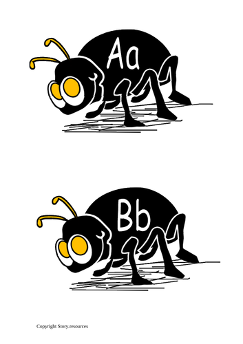 ANT ALPHABET LINE MINIBEASTS LITERACY EYFS | Teaching Resources