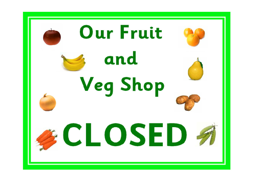 GREENGROCERS ROLE PLAY EYFS KS1 HEALTHY EATING | Teaching Resources