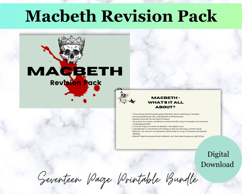 Macbeth Revision Pack - GCSE | Teaching Resources
