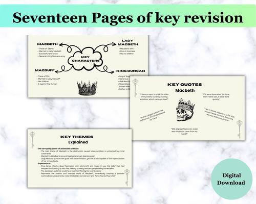Macbeth Revision Pack - GCSE | Teaching Resources