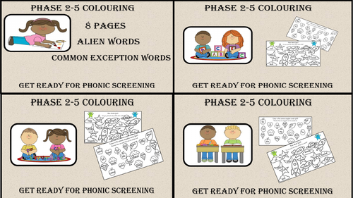 Phonics Colouring in fun | Teaching Resources