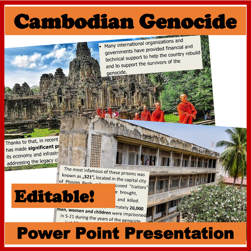 The Genocide in Cambodia - Editable Presentation | Teaching Resources