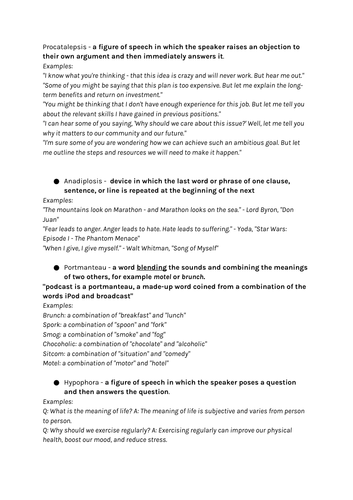 Language Techniques | Teaching Resources