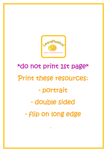 Phase 3 GPC word cards - ar, air, ur, er | Teaching Resources