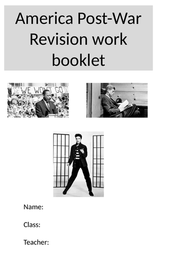 America Opportunity and Inequality Post War | Teaching Resources