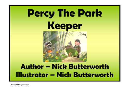 PERCY THE PARK KEEPER STORY RESOURCES MASKS LITERACY EYFS KS1 ...