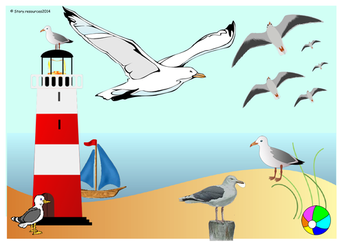 THE LIGHTHOUSE KEEPER'S LUNCH STORY RESOURCES WORKSHEETS EYFS KS1 ...