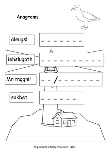 THE LIGHTHOUSE KEEPER'S LUNCH STORY RESOURCES WORKSHEETS EYFS KS1 ...