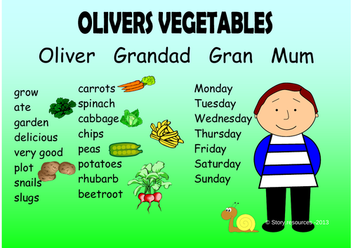 OLIVER'S VEGETABLES STORY RESOURCES EYFS KS1 HEALTHY EATING | Teaching ...