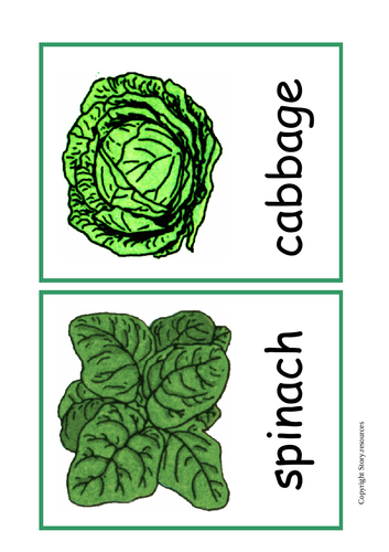 FREE OLIVER'S VEGETABLES SNAP PAIRS CARDS PRINT TWICE EYFS KS1 LITERACY | Teaching Resources