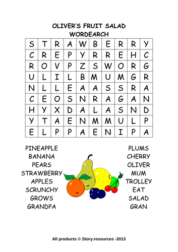 OLIVER'S FRUIT SALAD STORY RESOURCES LITERACY EYFS KS1 | Teaching Resources