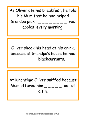 OLIVER'S FRUIT SALAD STORY RESOURCES LITERACY EYFS KS1 | Teaching Resources