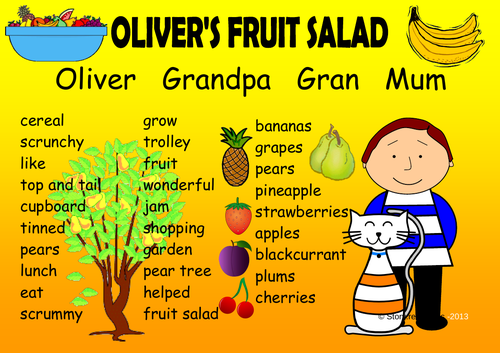 OLIVER'S FRUIT SALAD STORY RESOURCES LITERACY EYFS KS1 | Teaching Resources